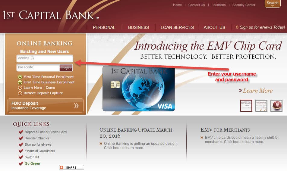 1st Capital Bank Online Banking Login CC Bank 1st Capital Bank Online Banking Login CC Bank
