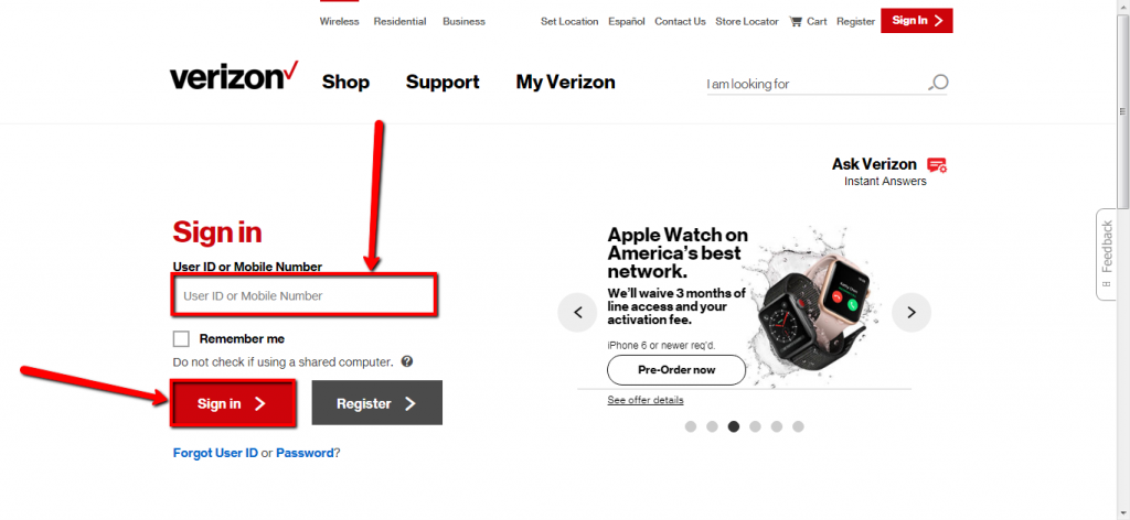 Verizon Online Sign In , My Verizon Log In, Sign in to your Verizon ...