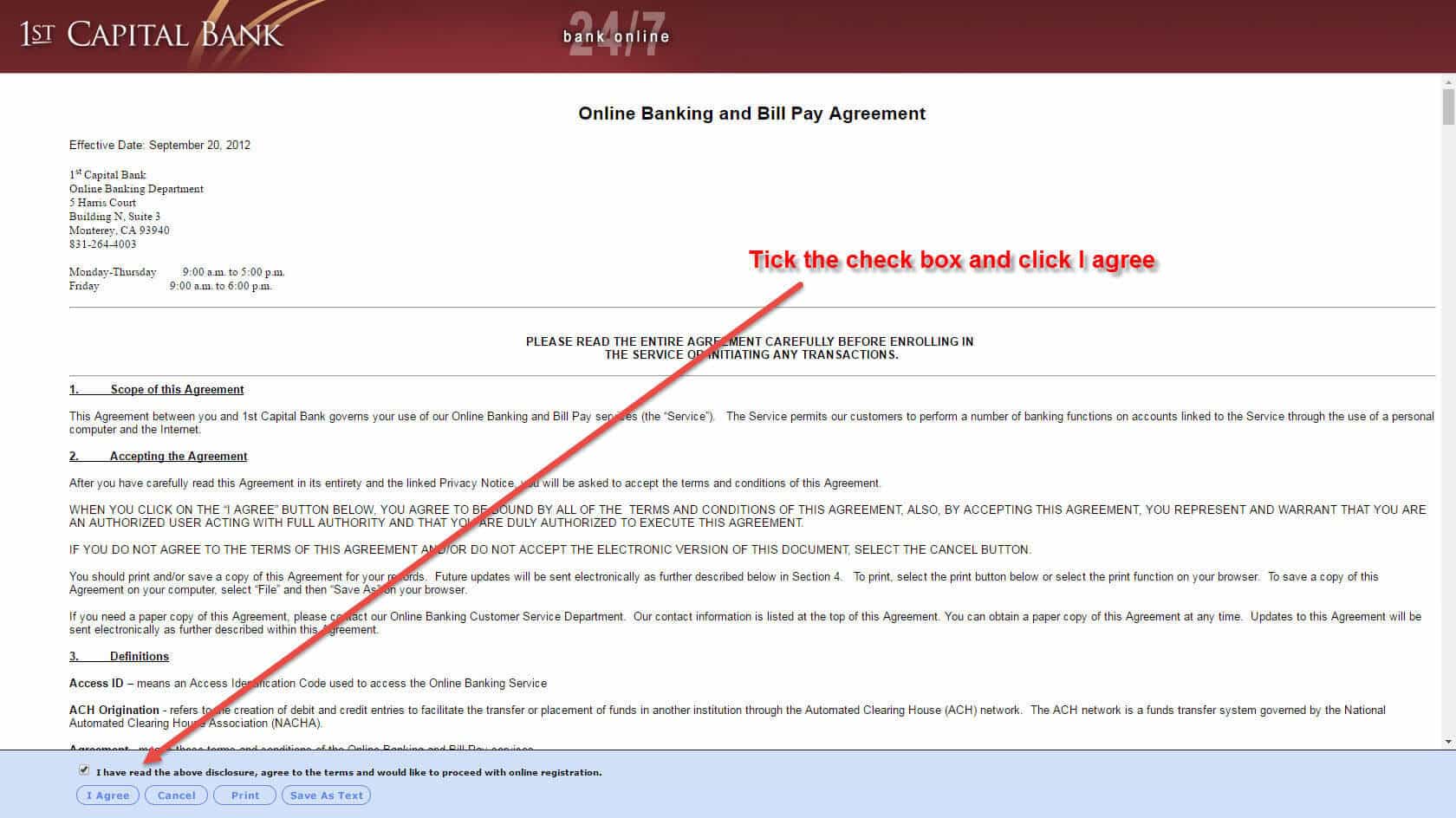 1st Capital Bank Online Banking Login CC Bank