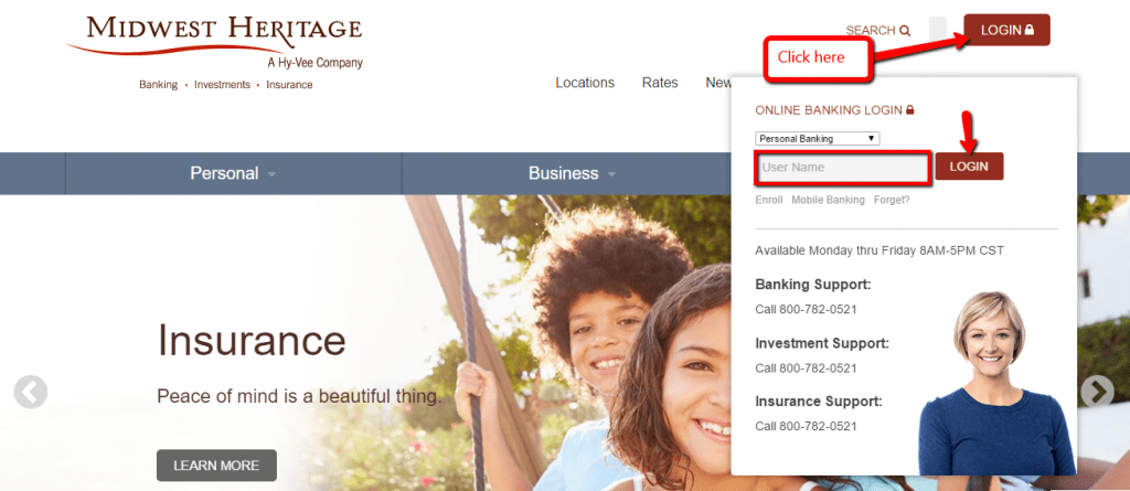 Customers Bank Login
