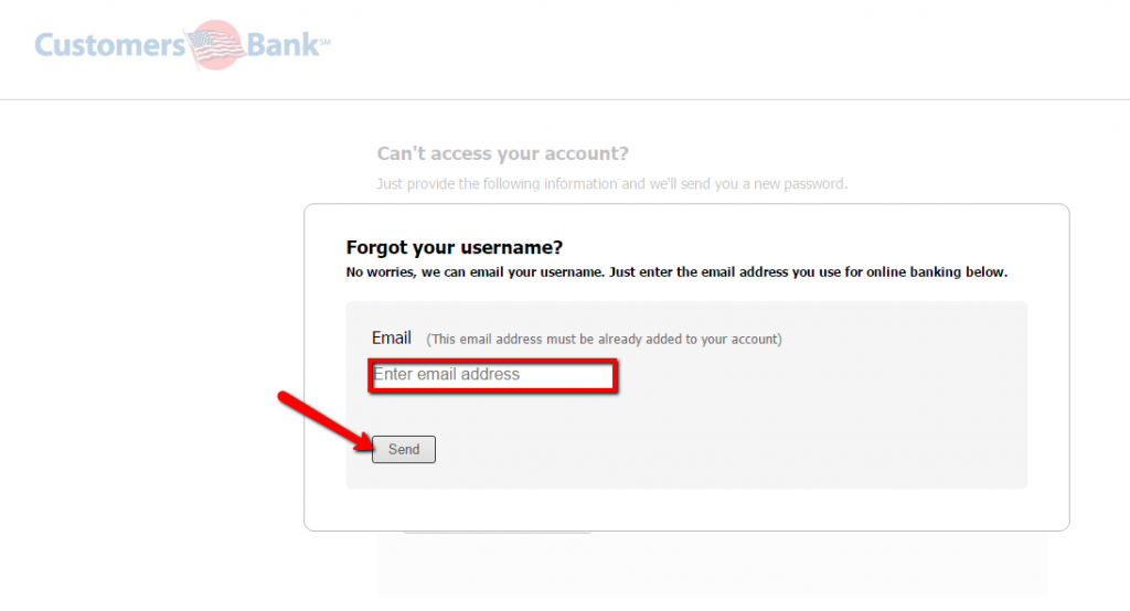 Customers Bank Login